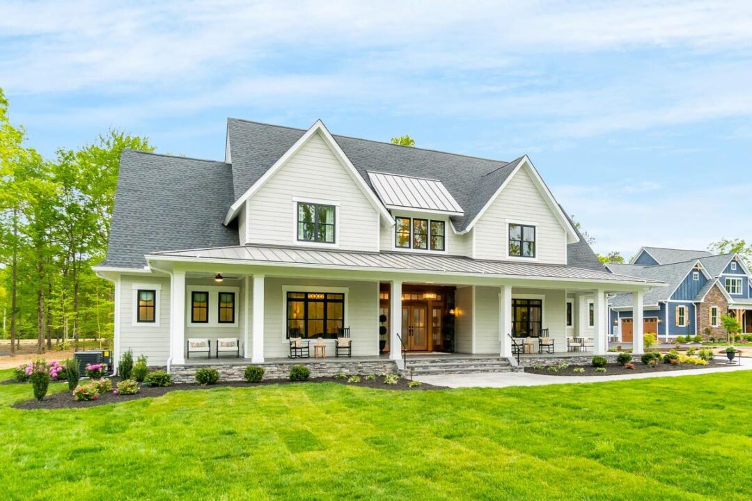 4-Bed Modern Farmhouse with Optional Game Room and HER Closet (House Plan)